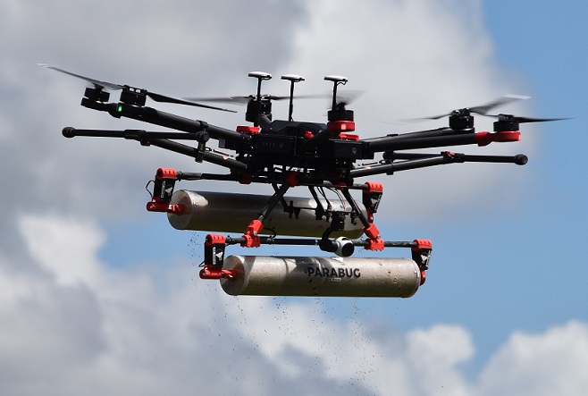 Using drones for pest management
